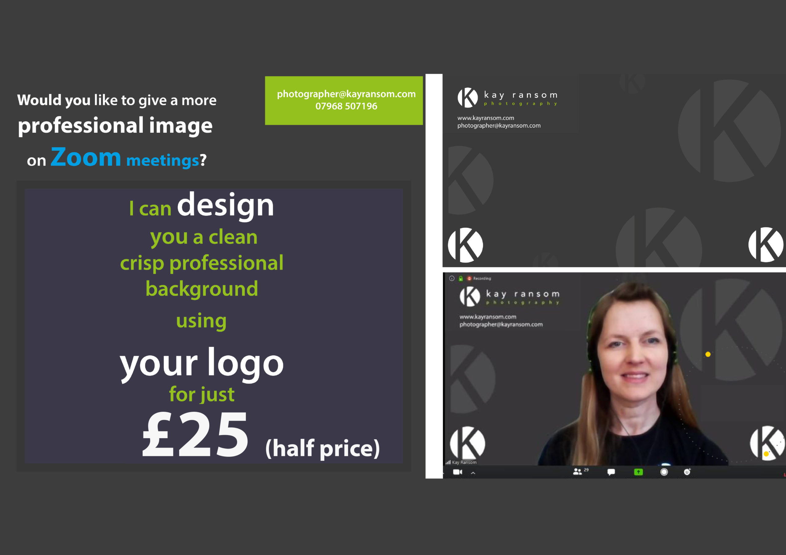 Zoom Background Design Services - Kay Ransom Photography